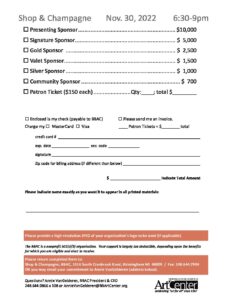 Patron letter template 2nd page - Birmingham Bloomfield Art Center